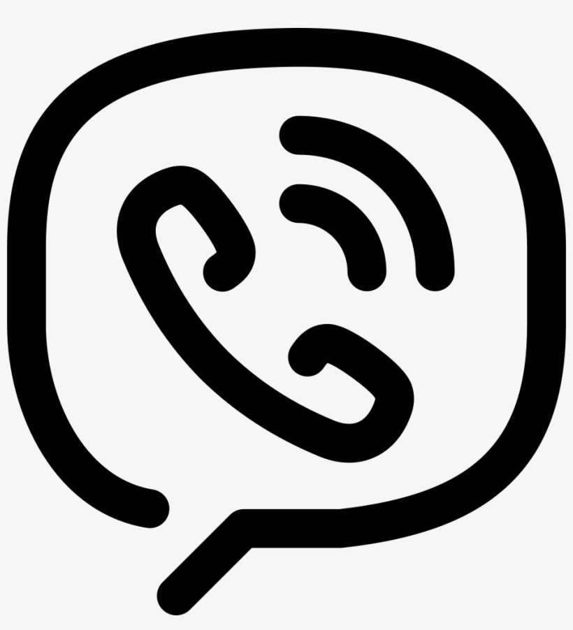 Download Viber Logo - - Viber Back And White Logo | Transparent PNG ...