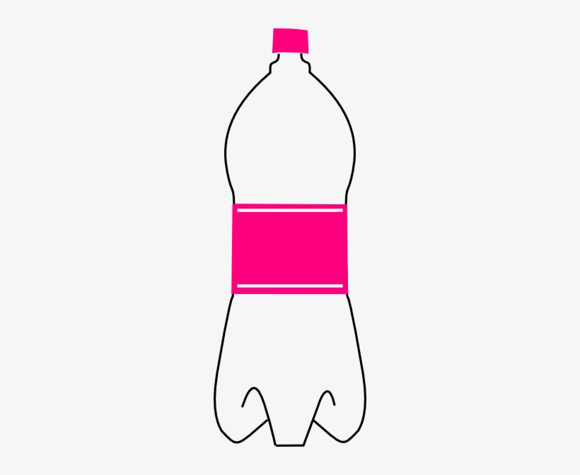 Crayon Clipart Clear - Pink Water Bottle Cartoon PNG Image ...