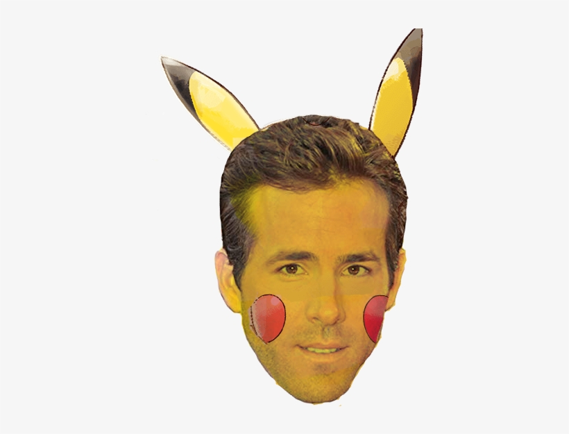 Ryan Pikachu Reynolds - Ryan Reynolds Face Mask PNG Image | Transparent ...