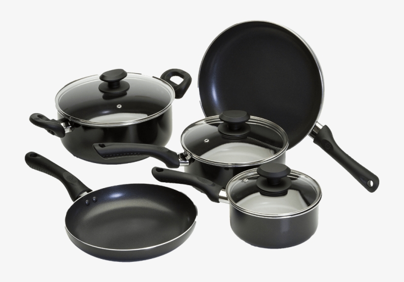 Pots And Pans - Ecolution Artistry 8 Piece Cookware Set PNG Image ...