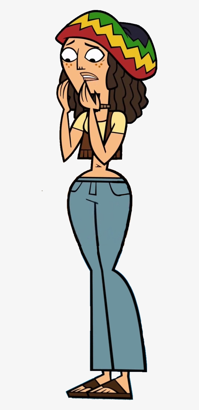 Laurie Scared - Total Drama Ridonculous Race Laurie PNG Image ...