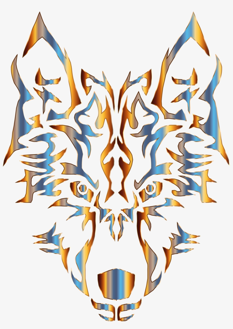 Download Symmetric Tribal Wolf 2 No Background | Transparent PNG ...