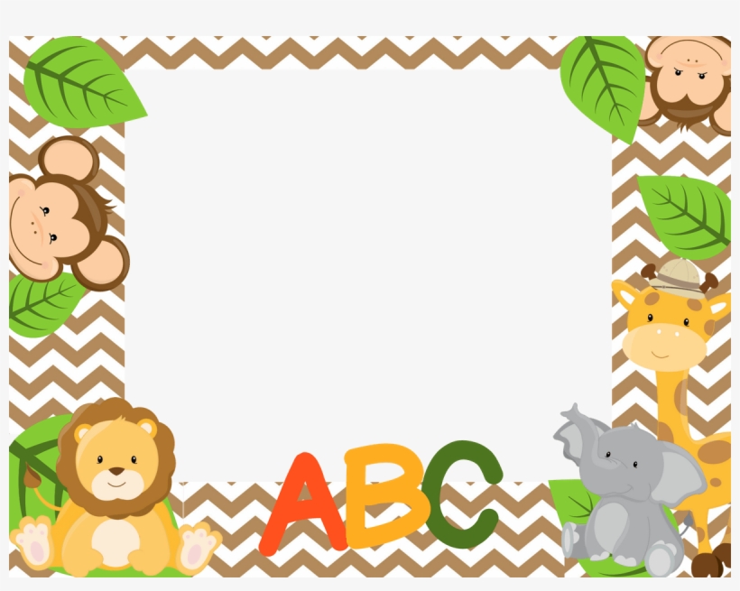 Safari Animals Manycam Borders For Online English Classroom - Locker ...