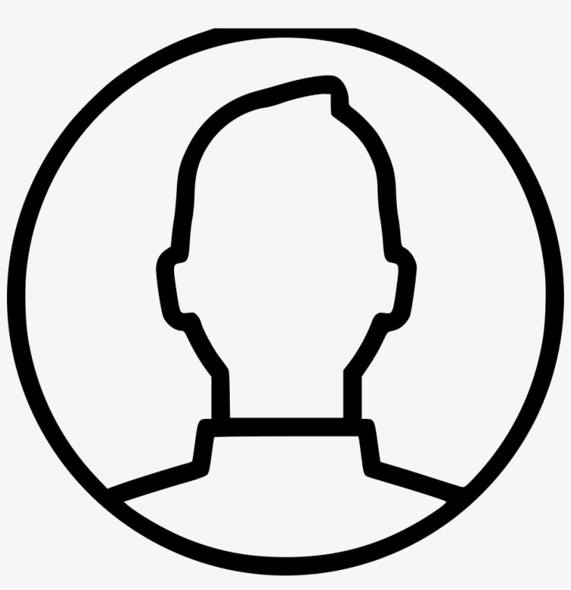 Man Profile Circle Shape Photo Comments - Vector Graphics PNG Image ...