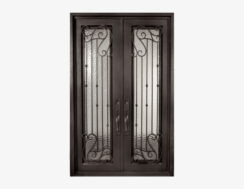 Armonia Classic Full Lite Painted Heavy Bronze Decorative - Iron Doors ...