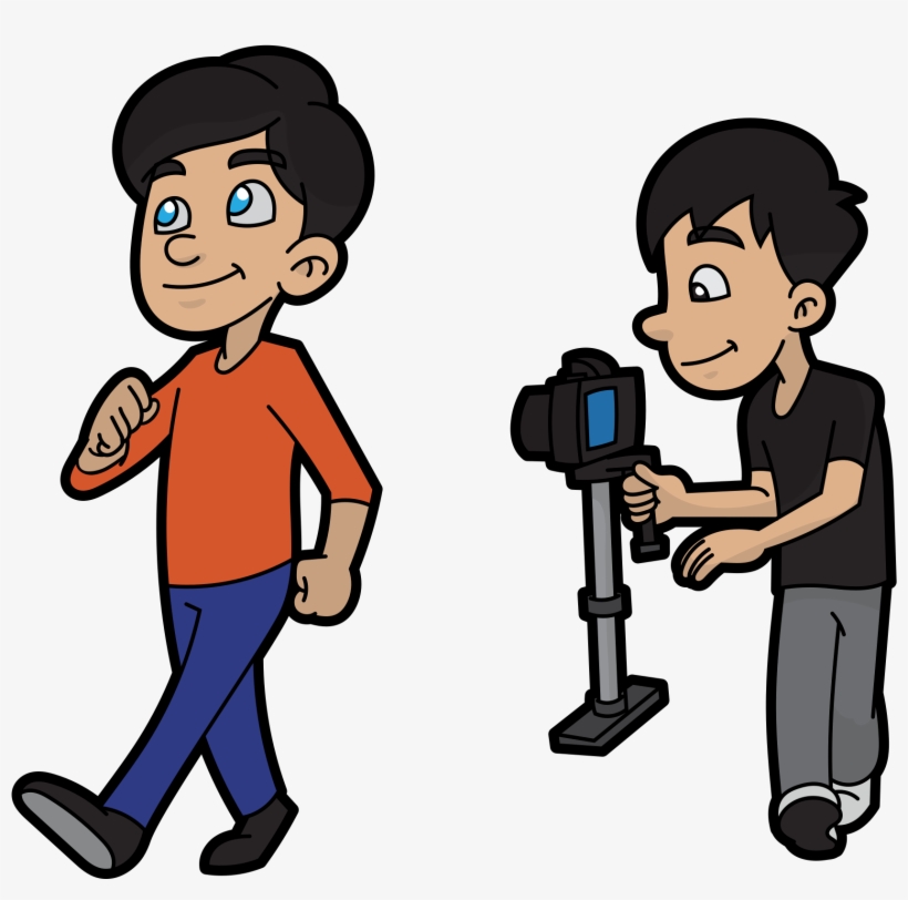 Open - Cartoon Cameraman PNG Image | Transparent PNG Free Download on ...