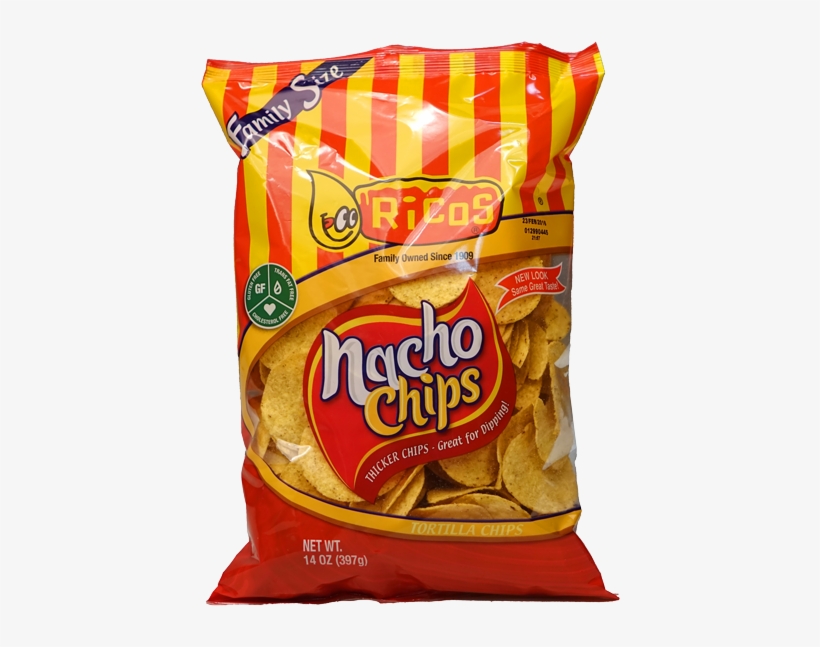 Gina Perez Ricos Nacho Chips 14oz - Rico Nacho Chips PNG Image ...