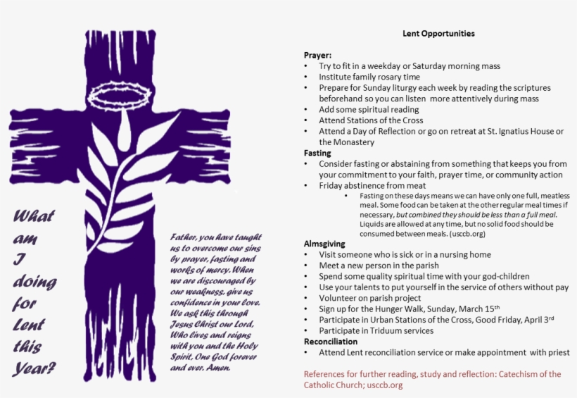 Lent Prayer Card 2015 - Lent Cross PNG Image | Transparent PNG Free ...