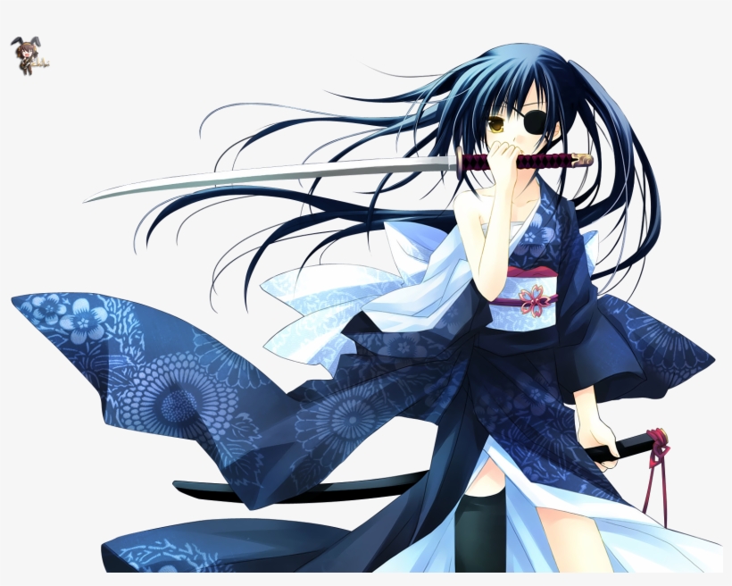 Anime Girl Holding A Sword