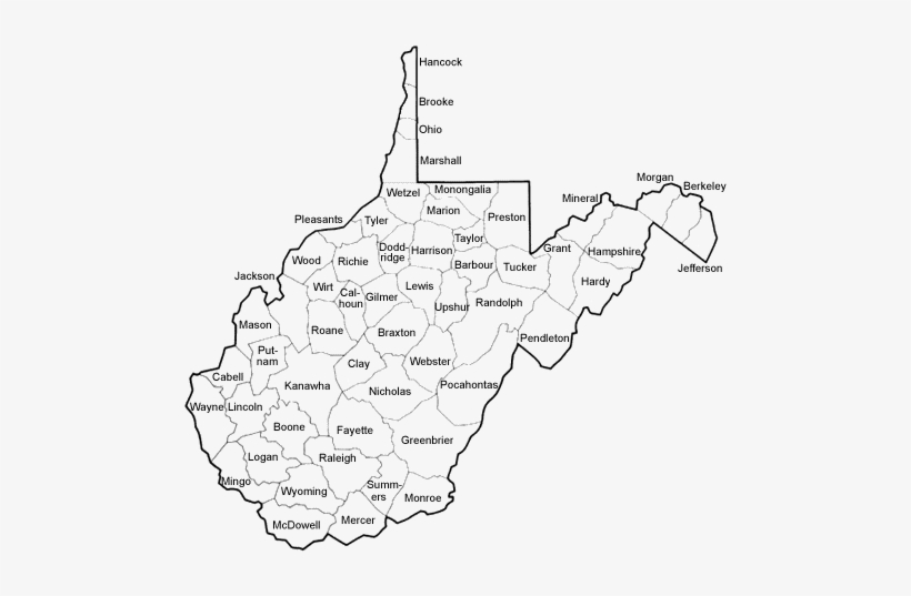 Download West Virginia County Map Mapsof - West Virginia Counties | Transparent PNG Download ...