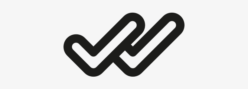 Double Checking Vector - Double Check Black PNG Image | Transparent PNG ...