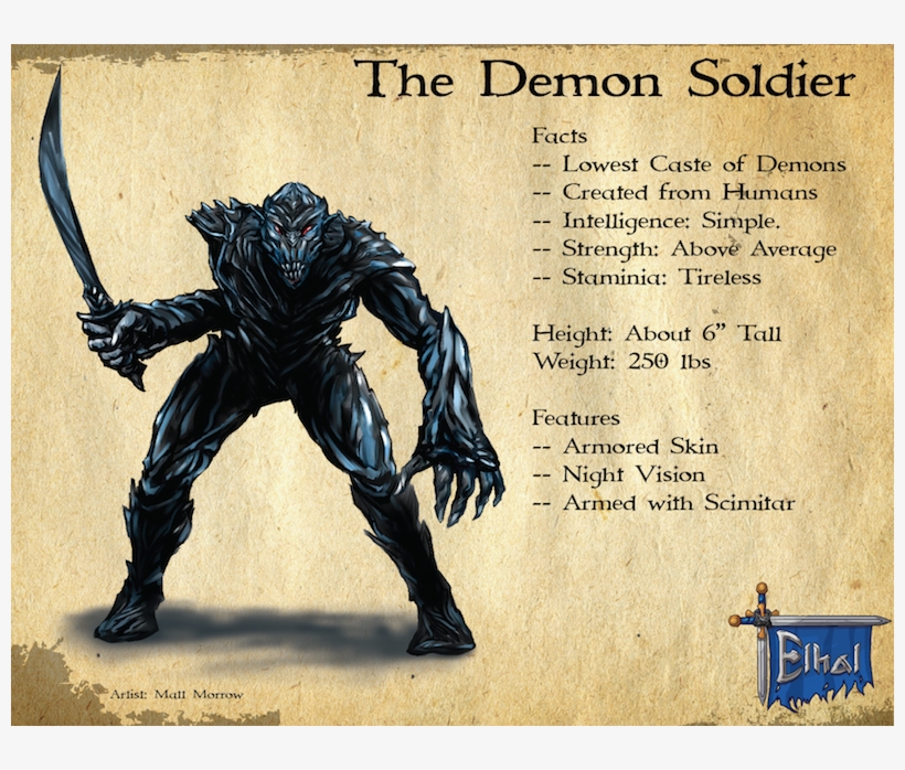 Demon Soldier Tag - Demon Soldier PNG Image | Transparent PNG Free ...