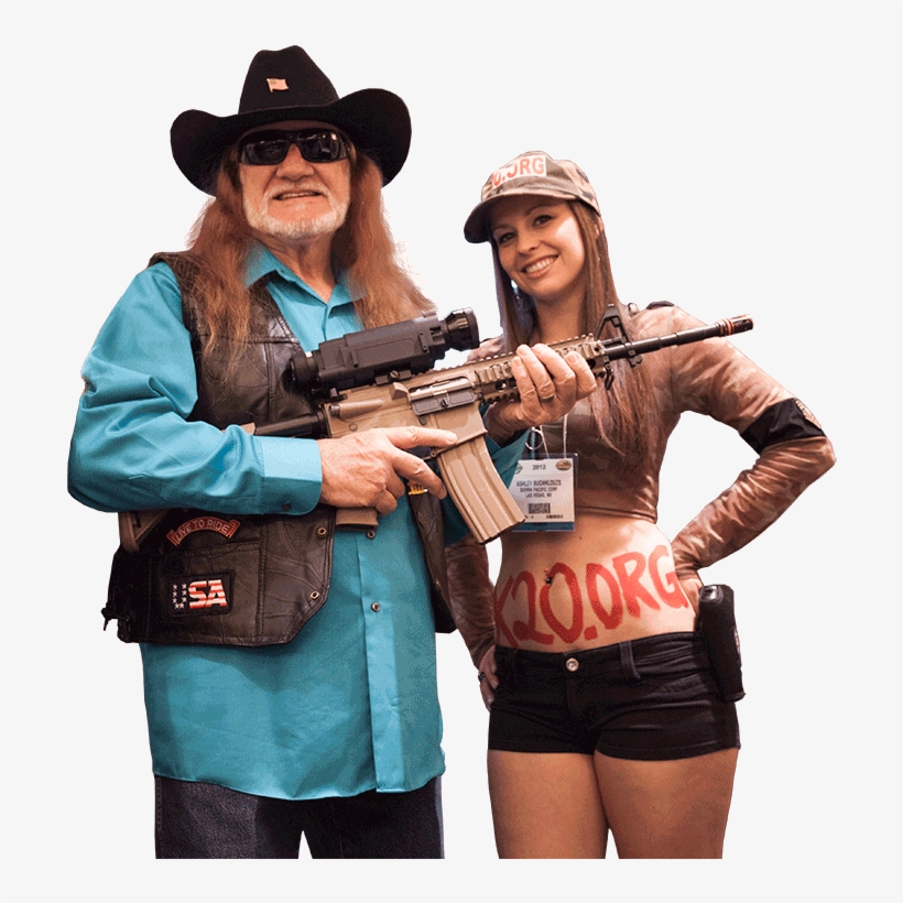 Willie Holding His Rifle With A T14 Thermal Scope Mounted - Gun Barrel ...