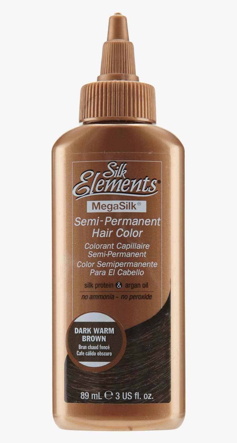 Silk Elements Semi-permanent Hair Color Dark Warm Brown PNG Image | Transparent PNG Free ...