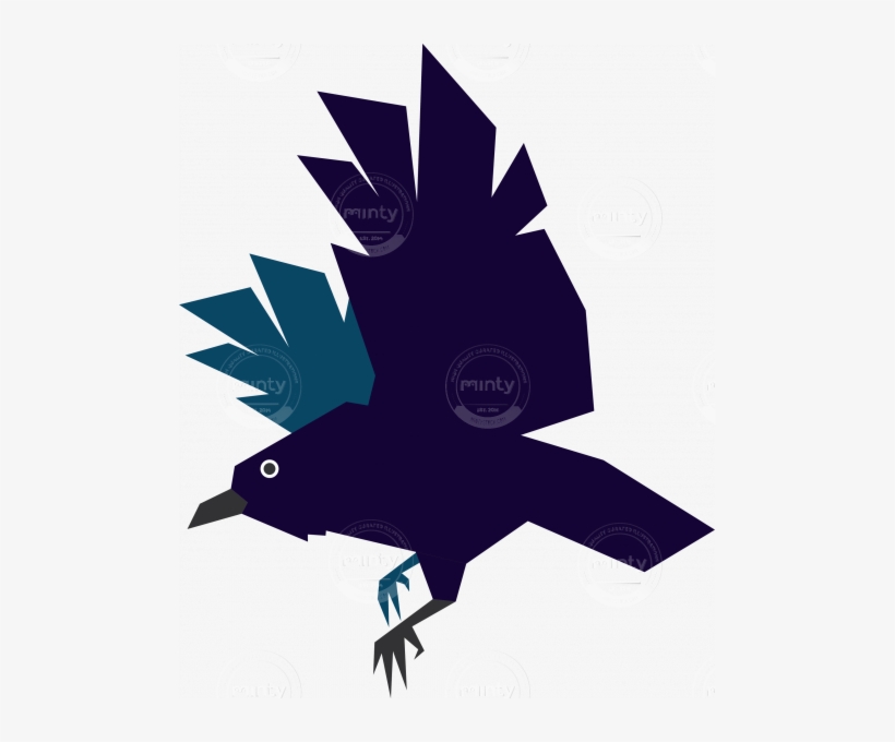 Raven Flying - Illustration PNG Image | Transparent PNG Free Download ...