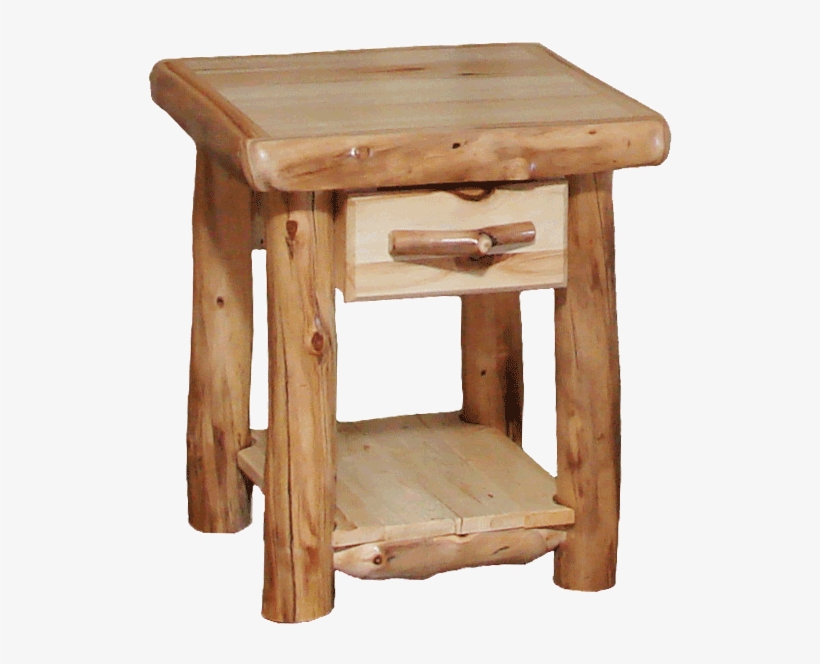 21"w Aspen End Table With Flat Front Drawer - Stool PNG Image | Transparent PNG Free Download on ...