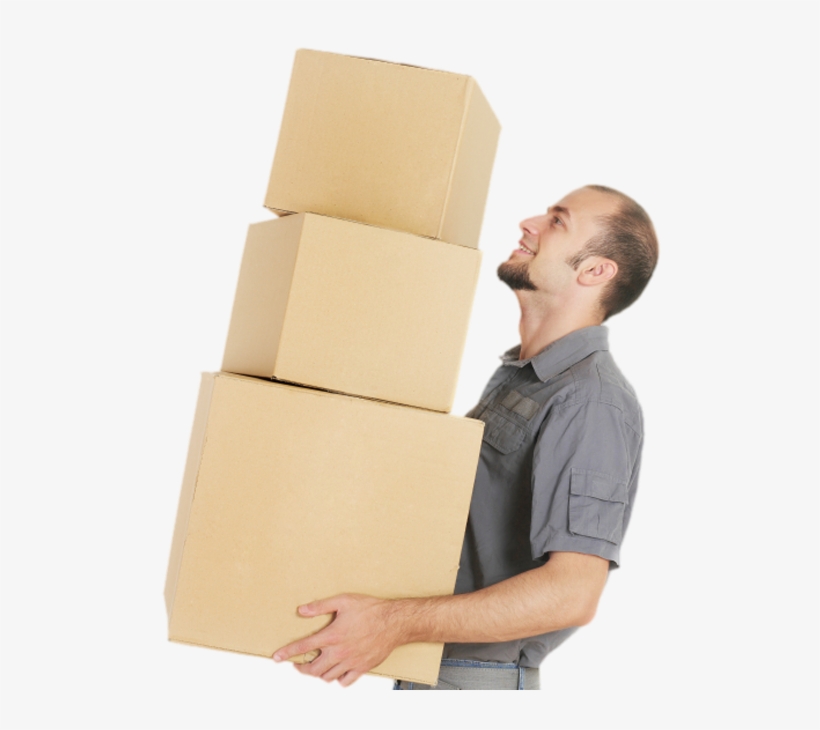 Download Moving Supply Needs - Guy With Boxes | Transparent PNG ...