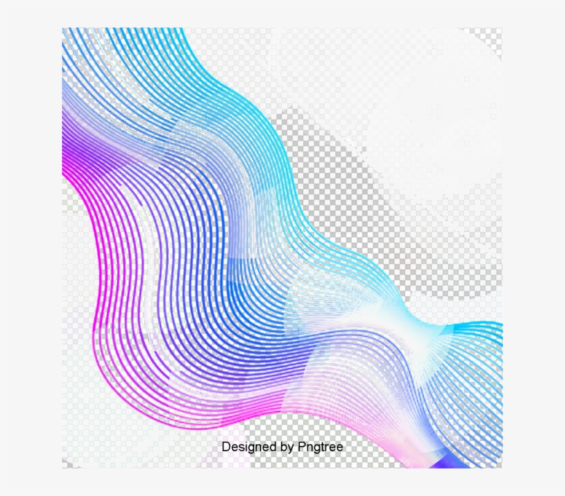Download Abstract Geometric Lineas De Color - Psd | Transparent PNG ...