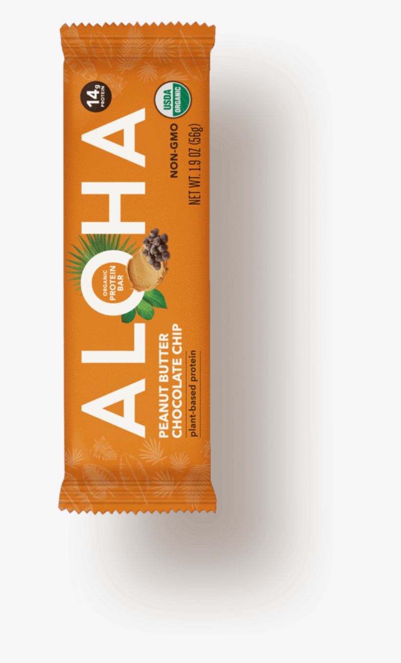 Peanut Butter Chocolate Chip Protein Bar - Aloha Protein Bar, Organic ...