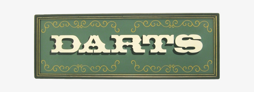 Darts Sign13" X 36" - Signage PNG Image | Transparent PNG Free Download ...