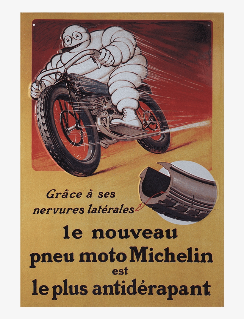 Metal Sign - Metal Sign | Vintage Bibendum Moto PNG Image | Transparent ...