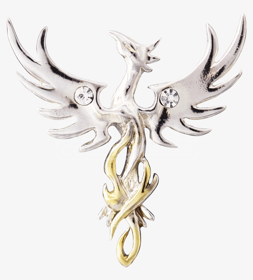 Sun Phoenix Necklace By Anne Stokes - Anne Stokes Jewellery Phoenix PNG ...