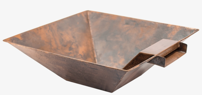 Square Copper Fire And Water Bowl - Copper Pool Fountains PNG Image ...
