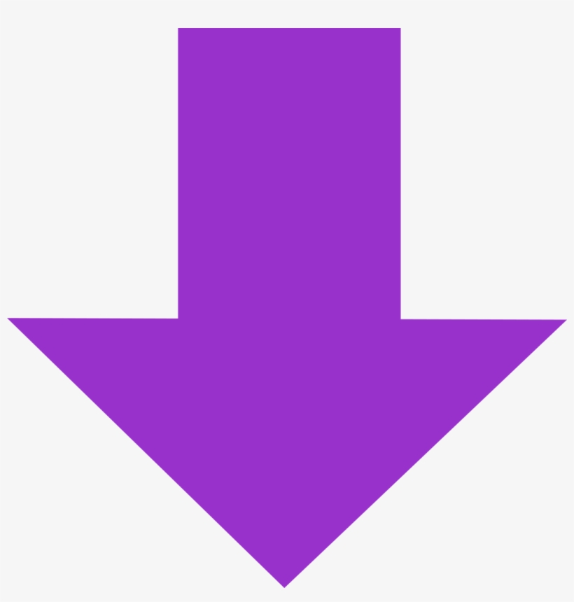 Purple Arrow Down - Purple Arrow Pointing Down PNG Image | Transparent ...