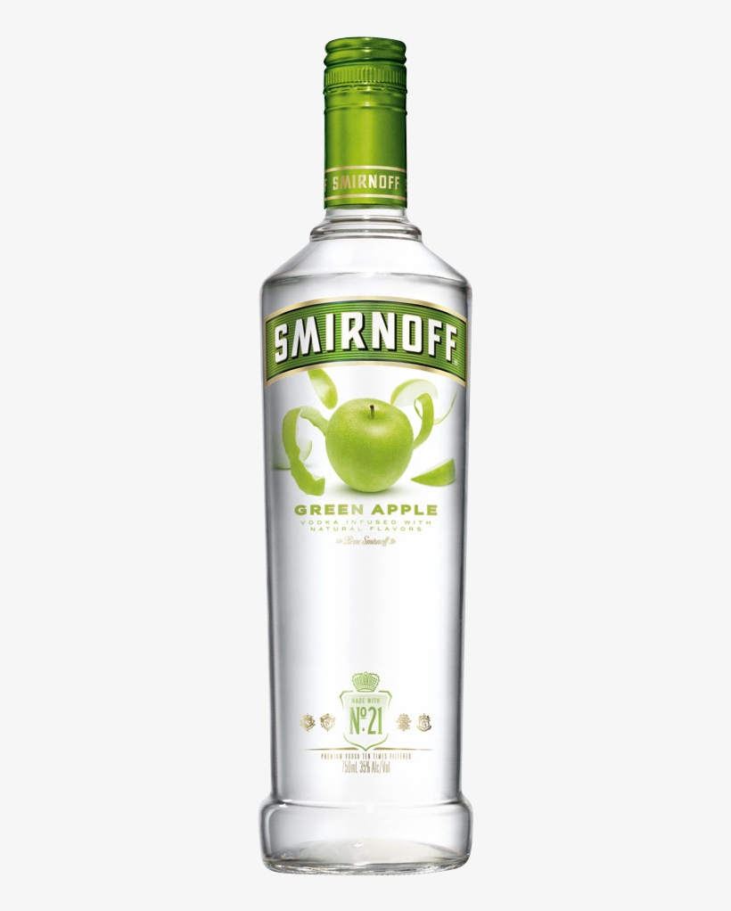 Smirnoff Green Apple - Vodka Smirnoff Green Apple PNG Image ...