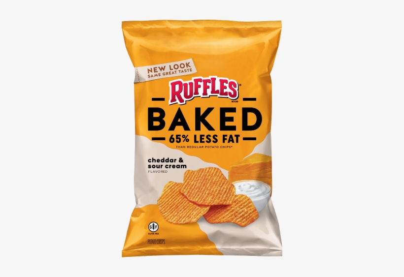 Ruffles® Baked Cheddar & Sour Cream Flavored Potato - Baked Cheddar ...