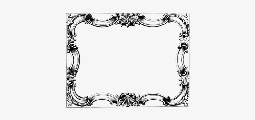 Vintage Rectangle Frame With Border - Vintage Frames Transparent PNG ...