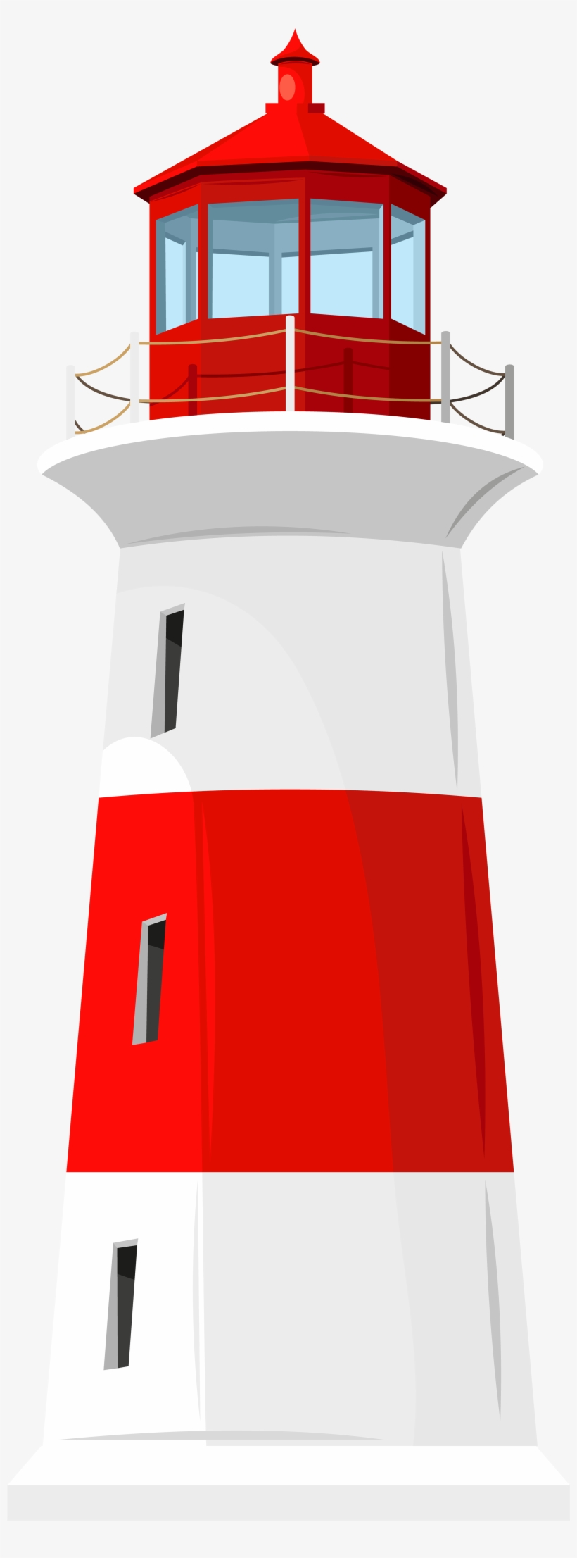 Cute Lighthouse Clipart Image