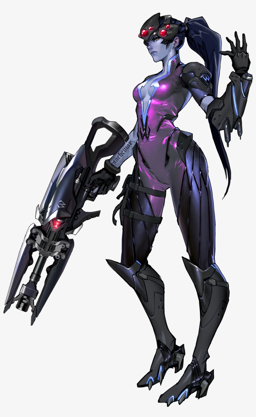 Overwatch Character Art - Widowmaker Overwatch Concept Art PNG Image ...