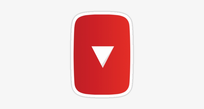 Download "red Youtube Play Button Vertical" Stickers By Futurism ...