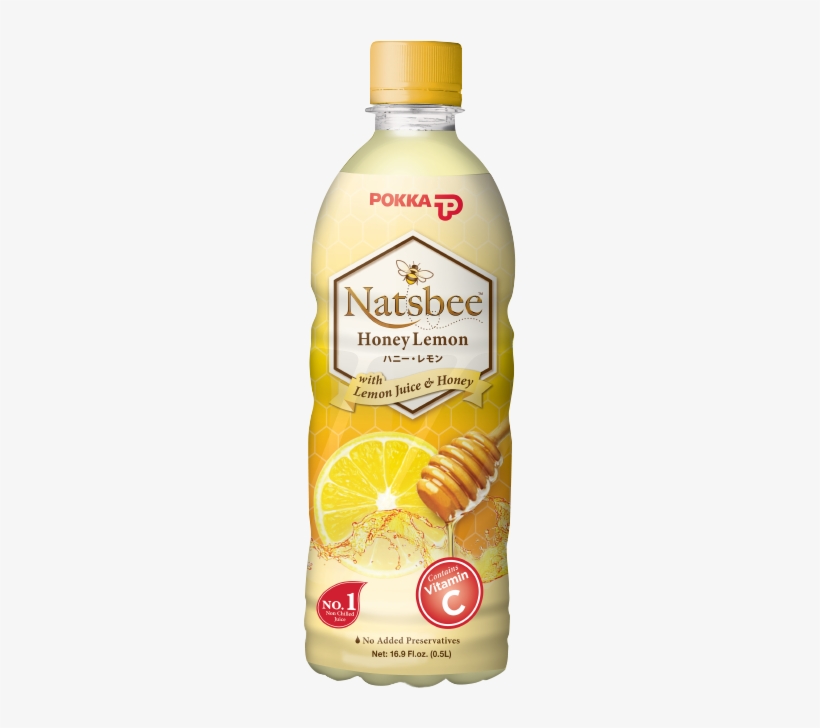 Natsbee Honey Lemon Juice Drink - Natsbee Honey Lemon PNG Image ...