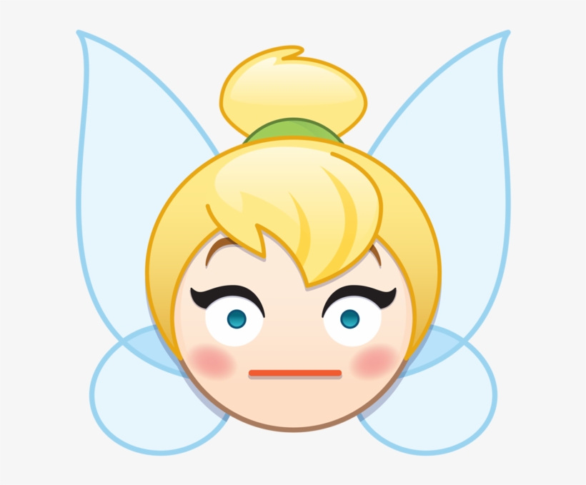 Tinkerbell Clipart Head - Emojis De Disney Princesas PNG Image ...