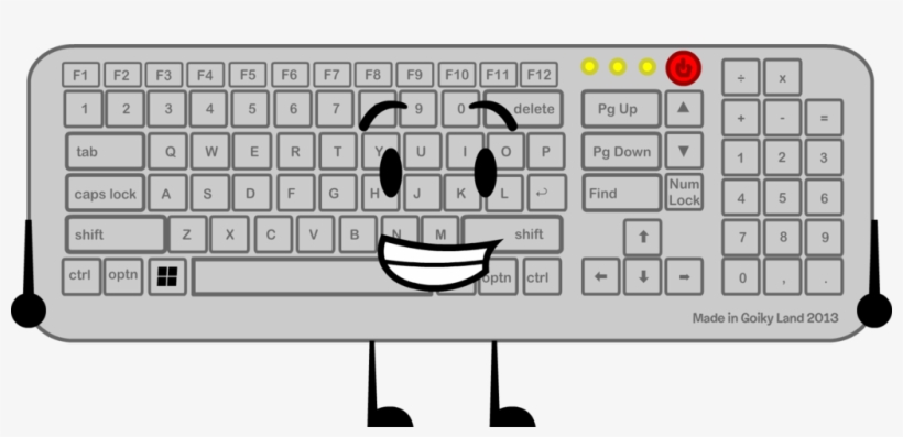 Keyboard - Bfdi Keyboard PNG Image | Transparent PNG Free Download on ...