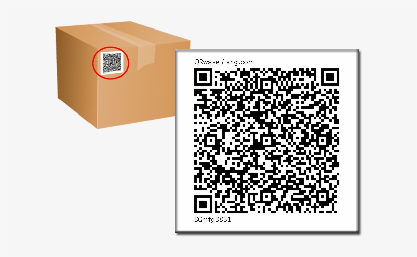 Bgmfg3851 Box With Qr Code - Carton PNG Image | Transparent PNG Free ...