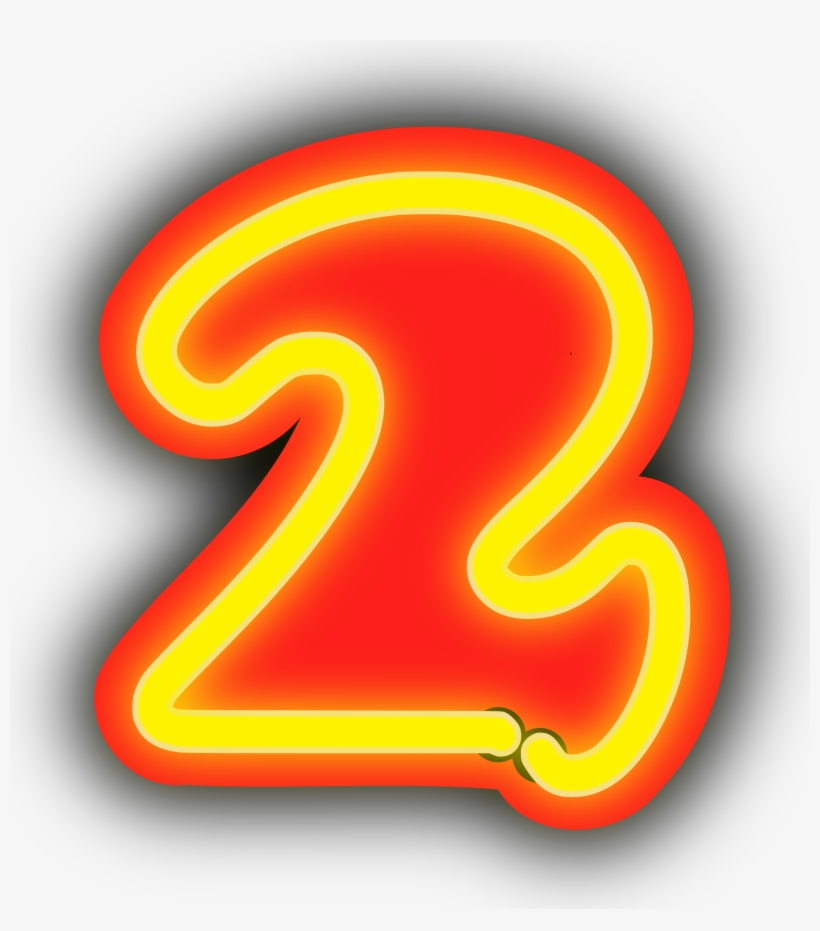 This Free Icons Png Design Of Neon Numerals-2 PNG Image | Transparent ...