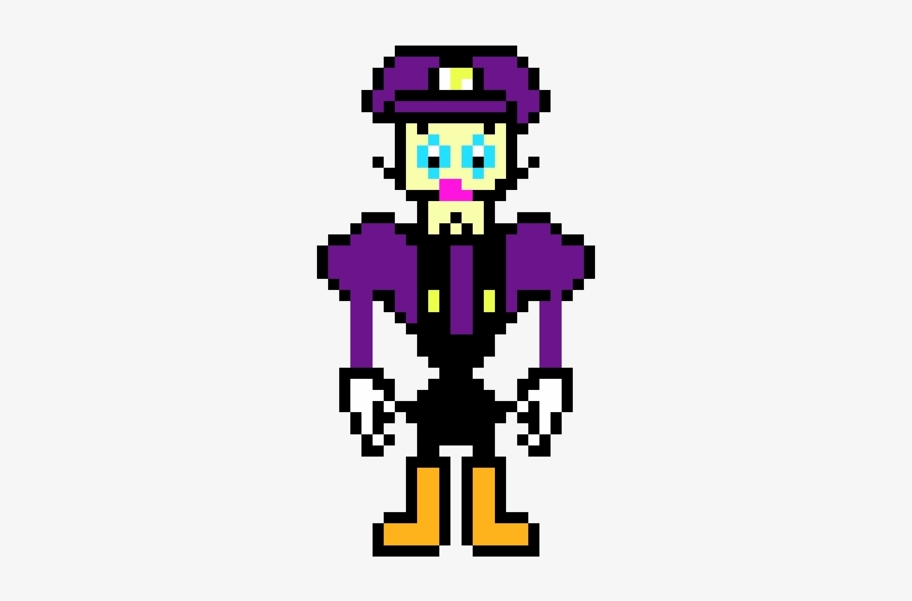 Waluigi - Waluigi Pixel Art PNG Image | Transparent PNG Free Download ...