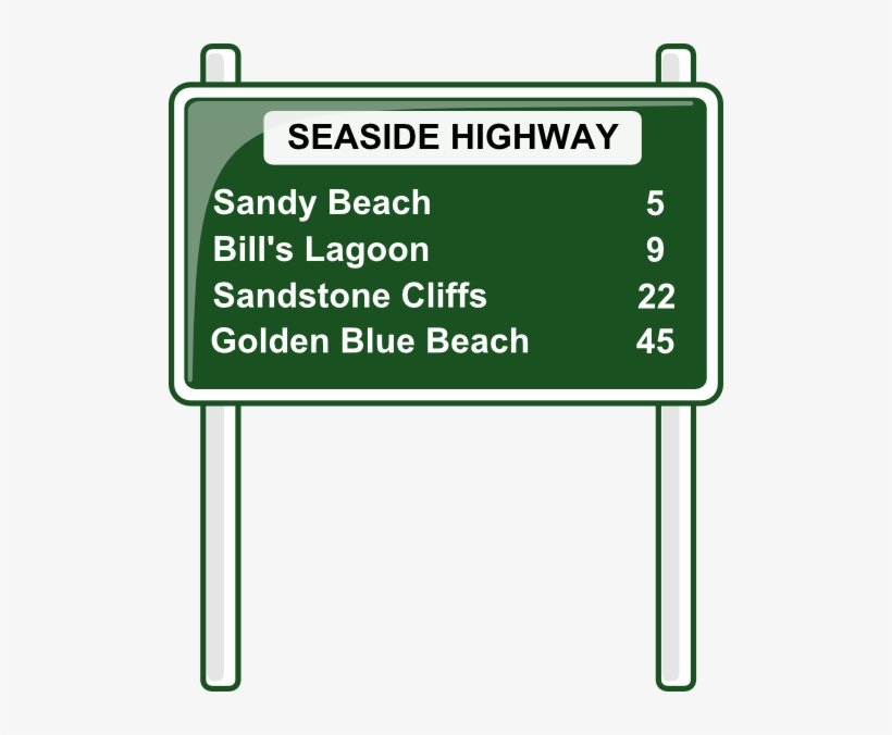 How To Set Use Road Distances Sign Clipart PNG Image | Transparent PNG ...