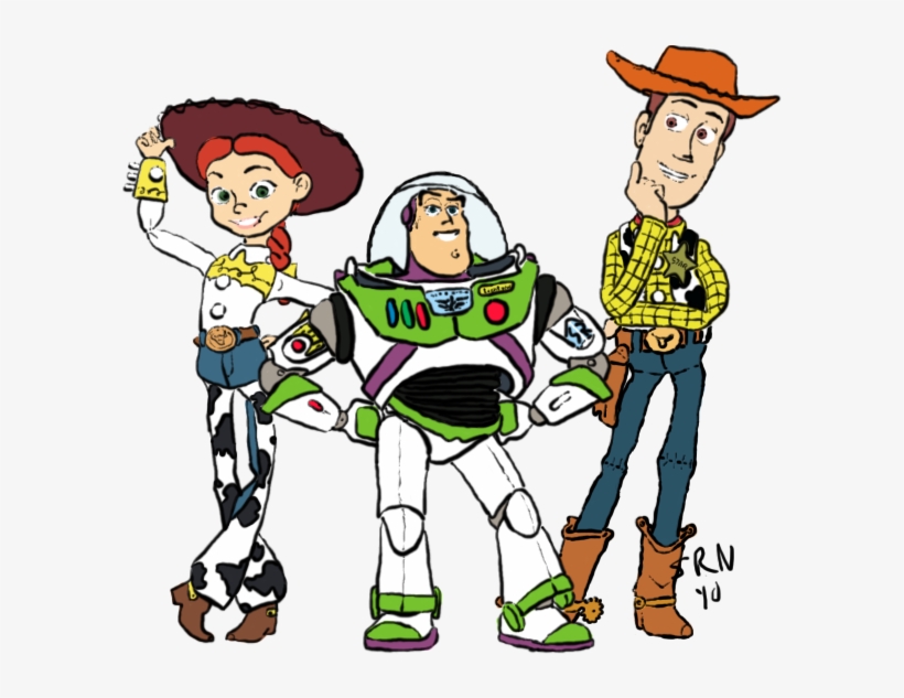 Download Toy Story Clipart Woody Drawing - Buzz Woody And Jessie ...