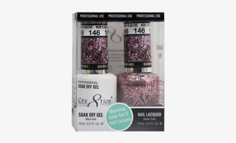 Cre8tion Matching Color Gel & Nail Lacquer 146 New - Nail Polish PNG ...