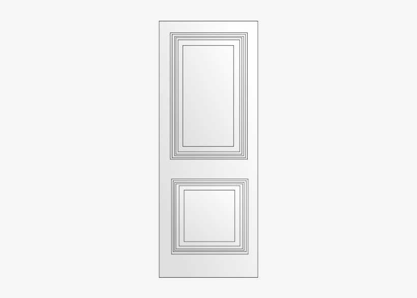 2-panel - Colonial - Colonial Door Line PNG Image | Transparent PNG ...