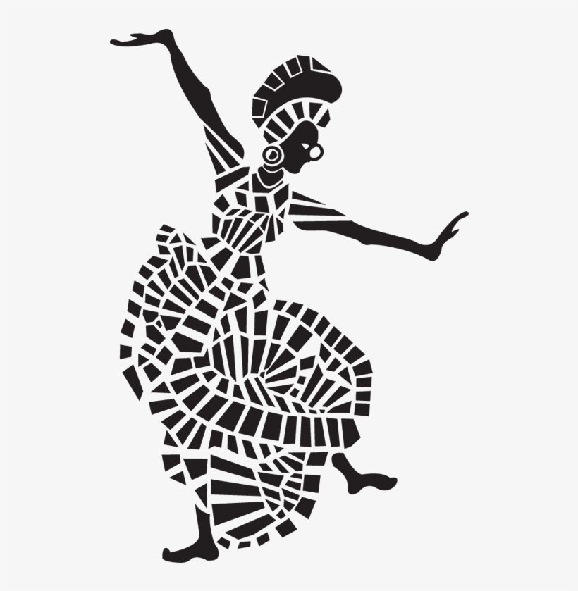 Wall Mural Dance - African Dancer Silhouette PNG Image | Transparent ...