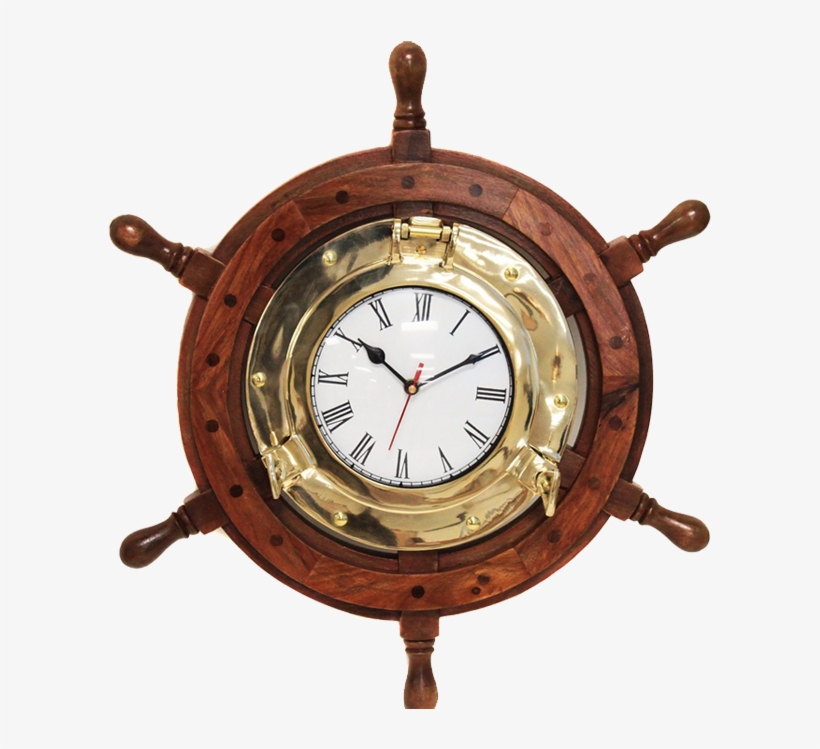 Nautical Compass - Ship Wheel Clock PNG Image | Transparent PNG Free ...