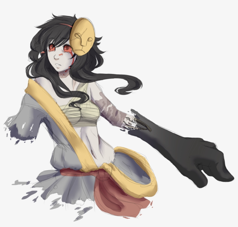 I Drew My Ghost Girl Again - Cartoon PNG Image | Transparent PNG Free ...