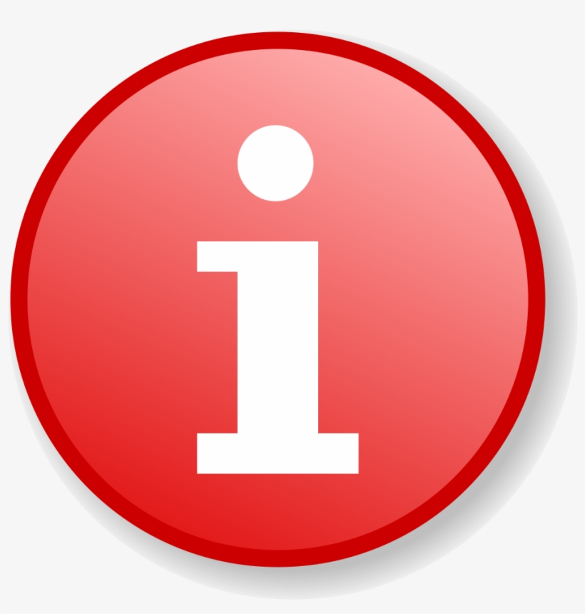 Download Red Information Icon With Gradient Background - Info Icon Png ...