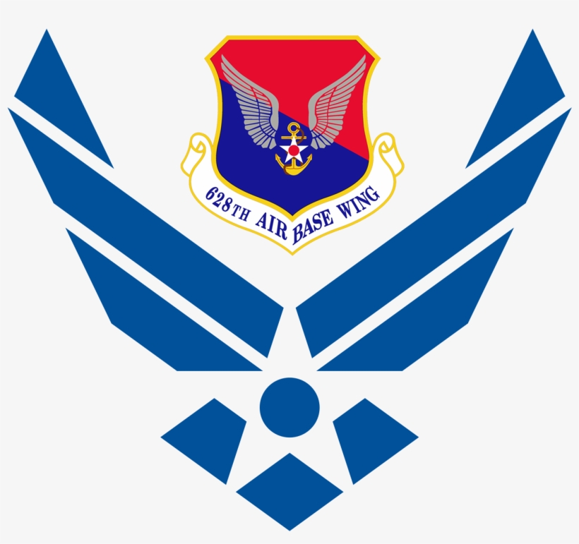 Download Air Force Wings With 628th Air Base Wing Logo - Us Air Force ...