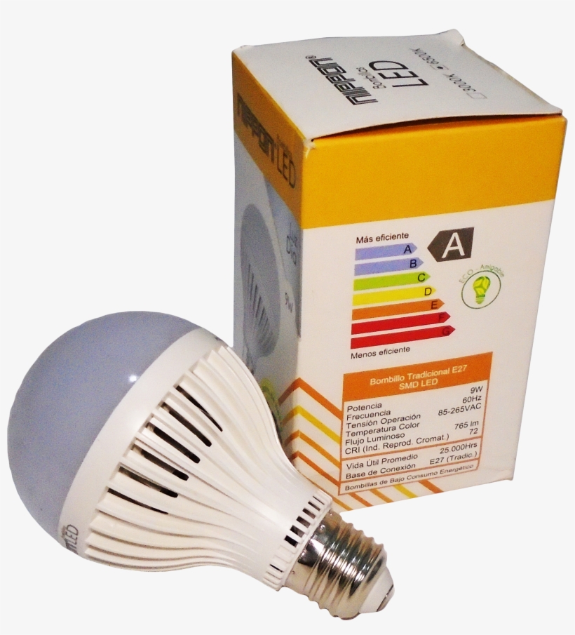 Bombillo Led 9 Watts - Compact Fluorescent Lamp PNG Image | Transparent ...